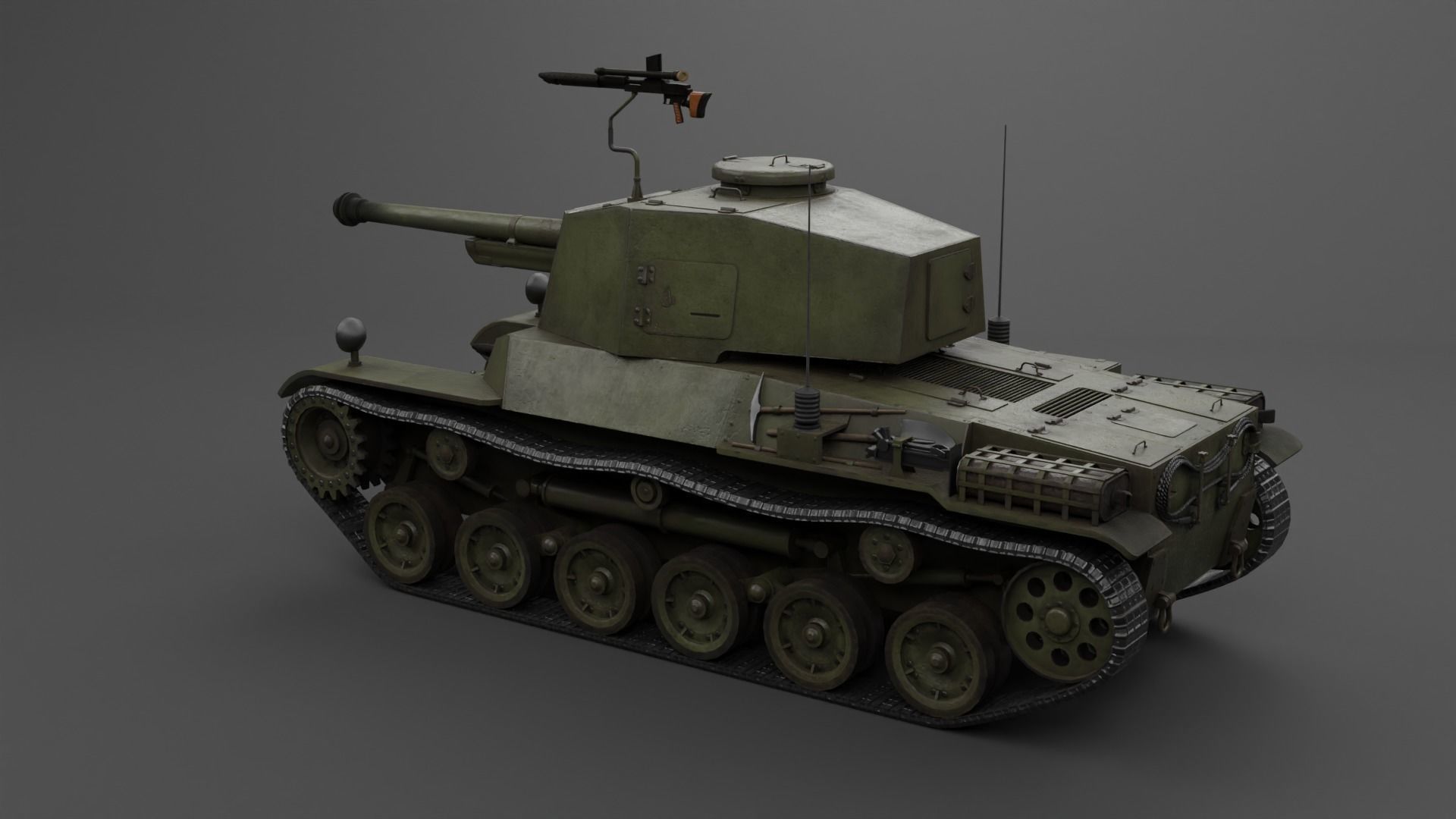 3D model Type 3 Chi-Nu medium tank VR / AR / low-poly | CGTrader
