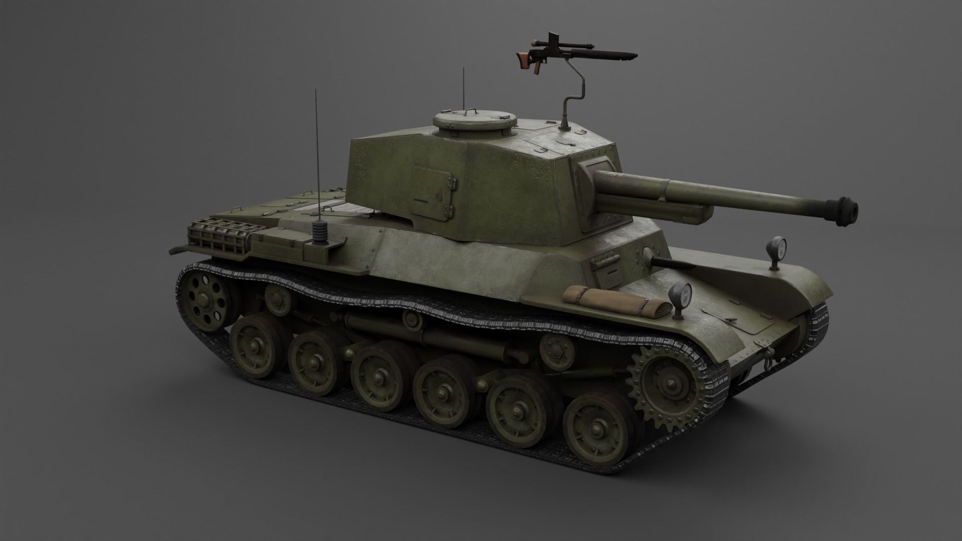 3D model Type 3 Chi-Nu medium tank VR / AR / low-poly | CGTrader