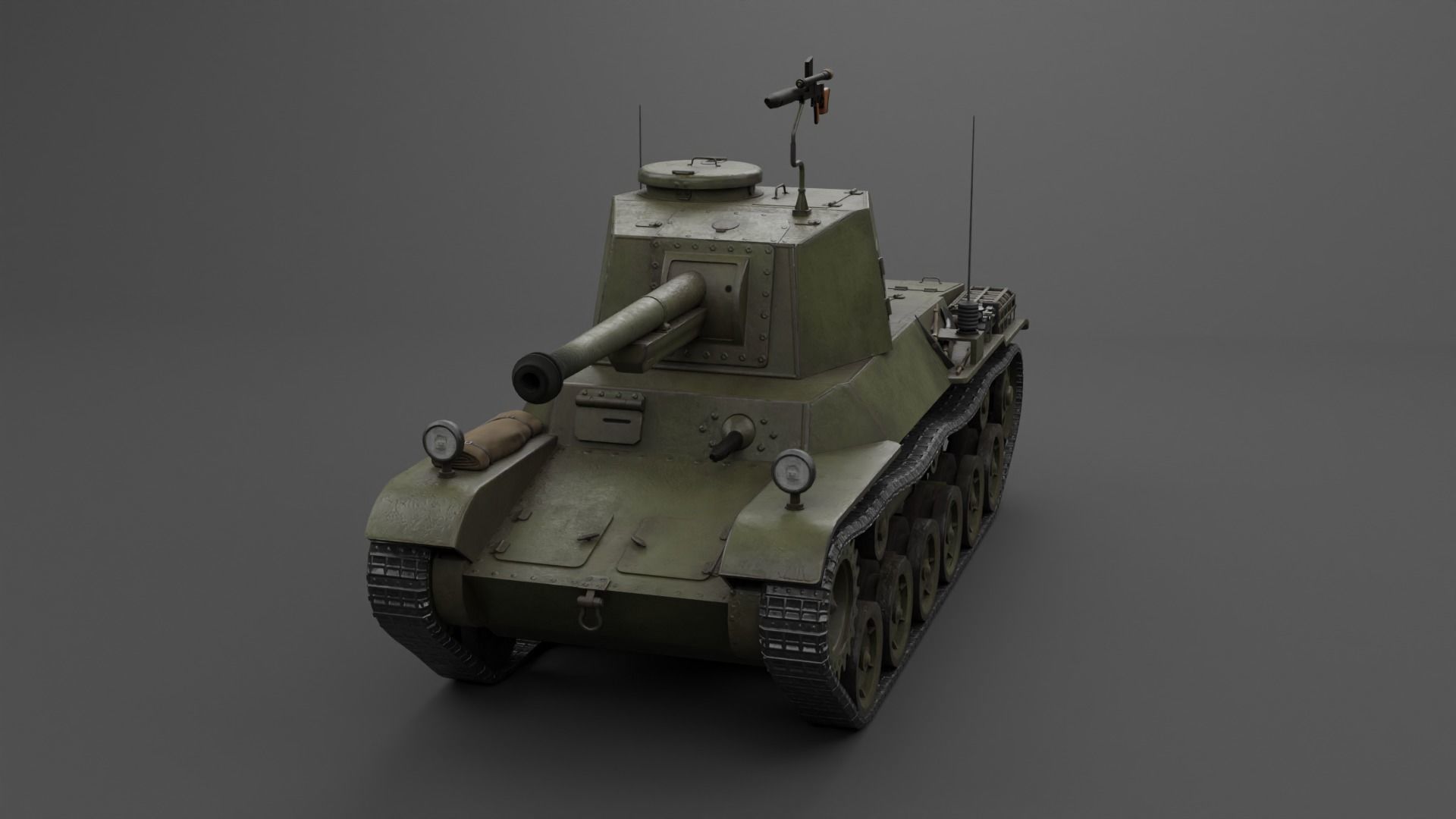 3D model Type 3 Chi-Nu medium tank VR / AR / low-poly | CGTrader