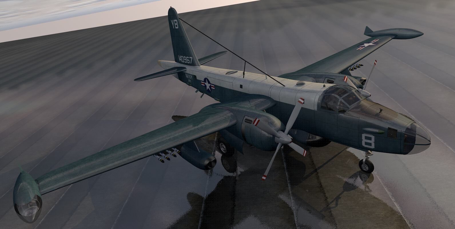 Lockheed P2V-7 Neptune - SP-2H 3D model | CGTrader