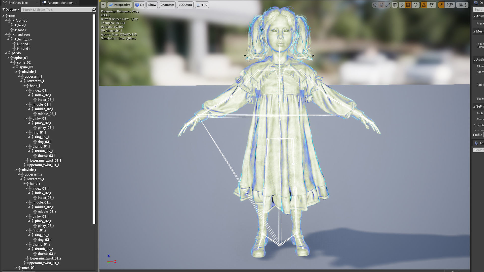 3D model Ghost Girl VR / AR / low-poly rigged | CGTrader