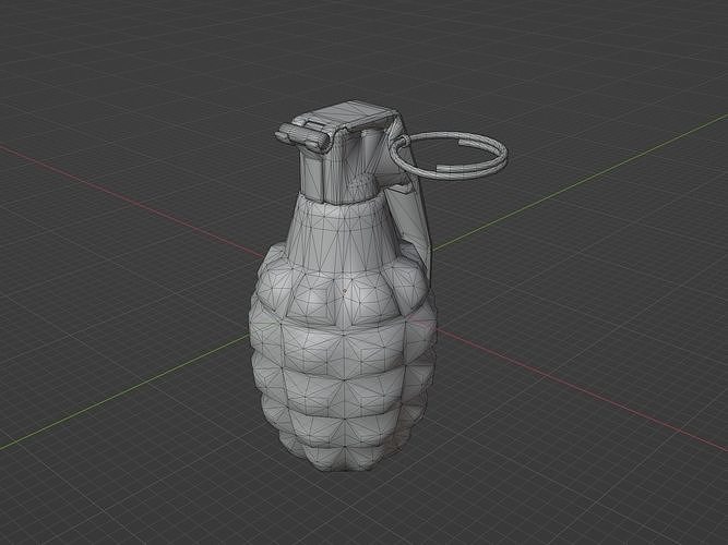 3D model Mk2 Grenade VR / AR / low-poly | CGTrader