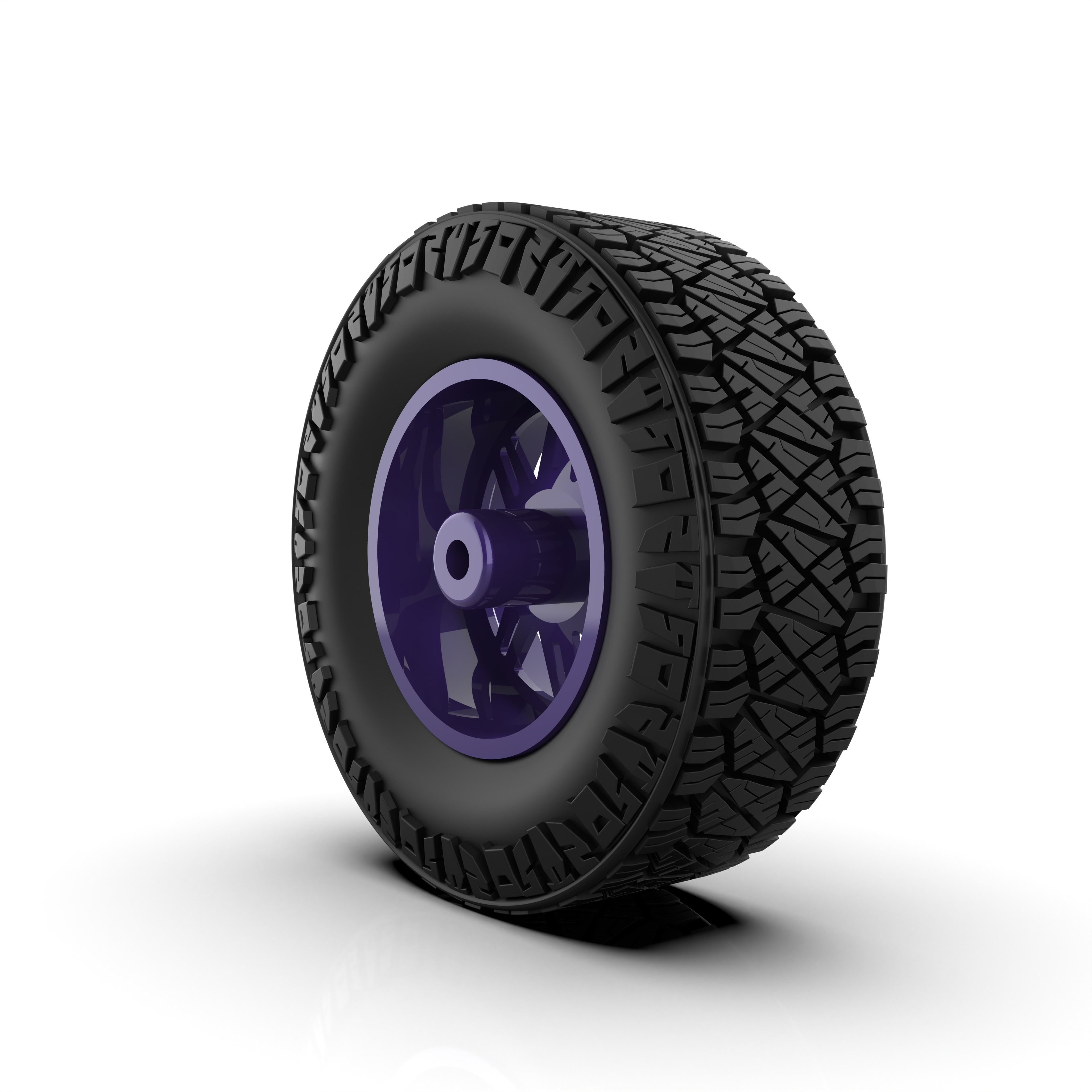 NITTO RIDGE GRAPPLER BW TIRE AND AMERICAN FORCE WHEEL SEPRATED 3D model ...