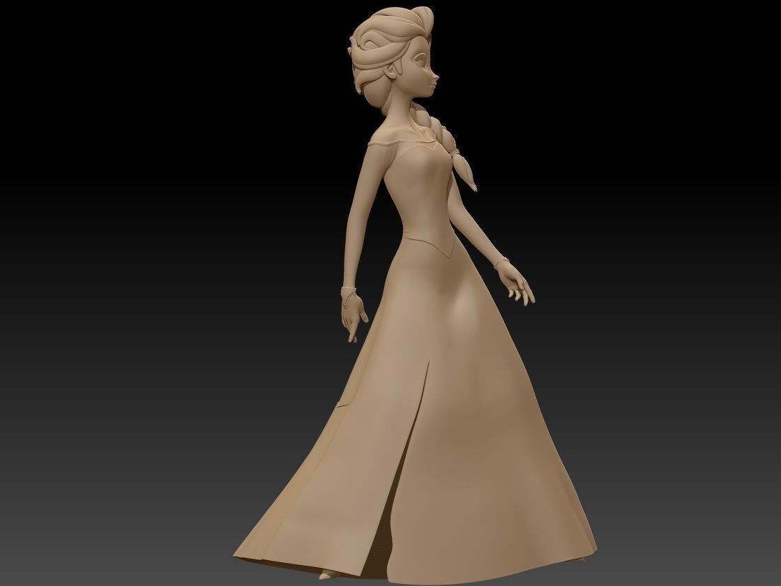Elsa modeling 3D model 3D printable | CGTrader