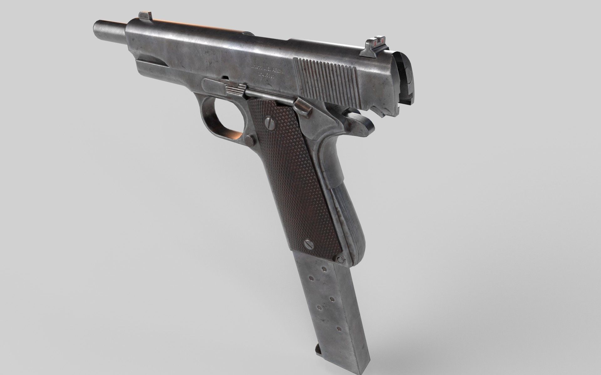 3D model M1911 Pistol Low-Poly 3D Model VR / AR / low-poly | CGTrader