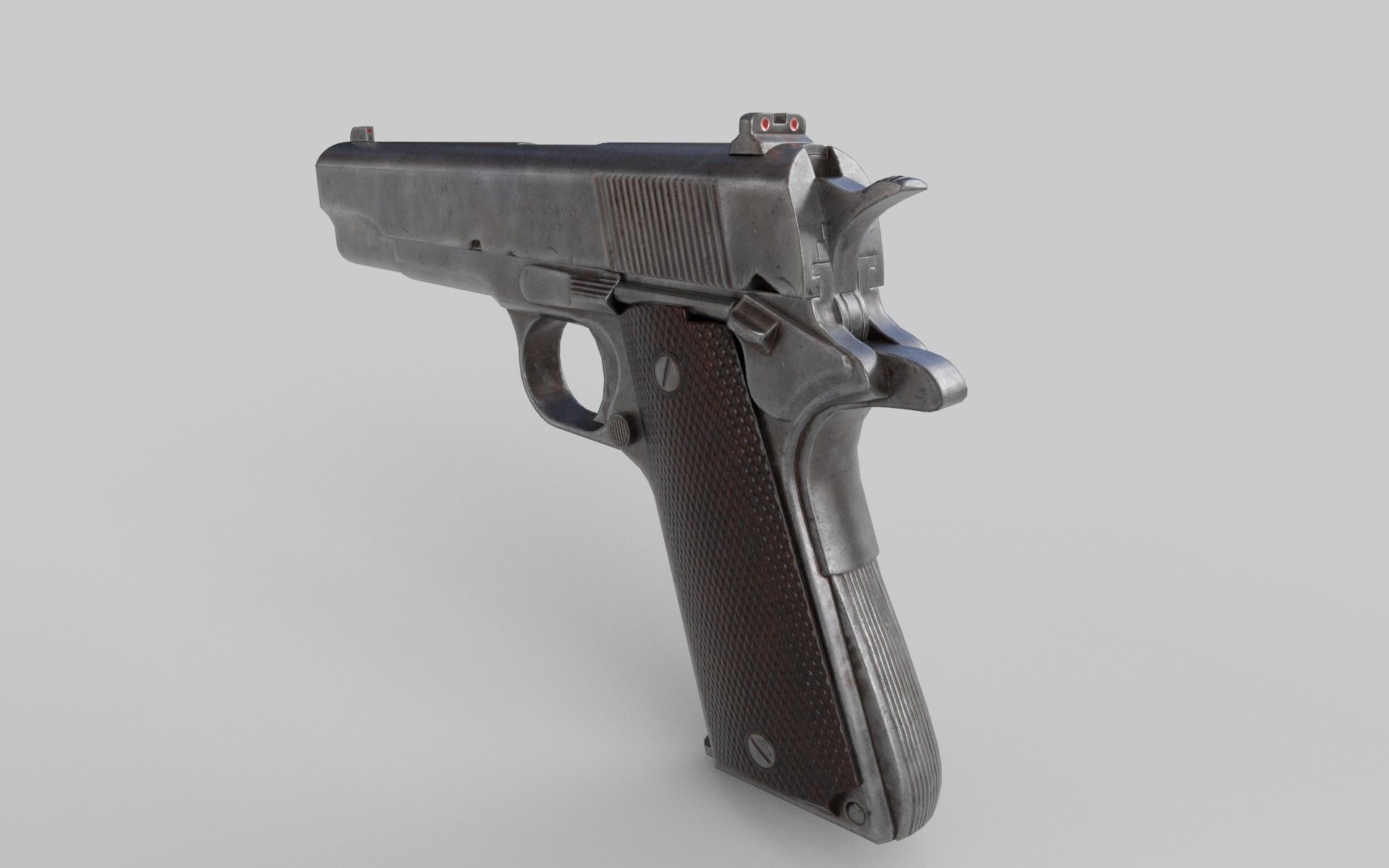 3D model M1911 Pistol Low-Poly 3D Model VR / AR / low-poly | CGTrader