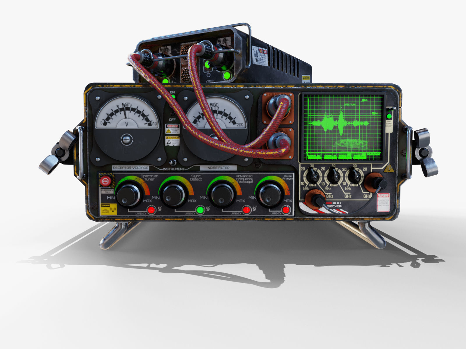 3D model CONSOLE CHANNEL SYNC VR / AR / low-poly | CGTrader