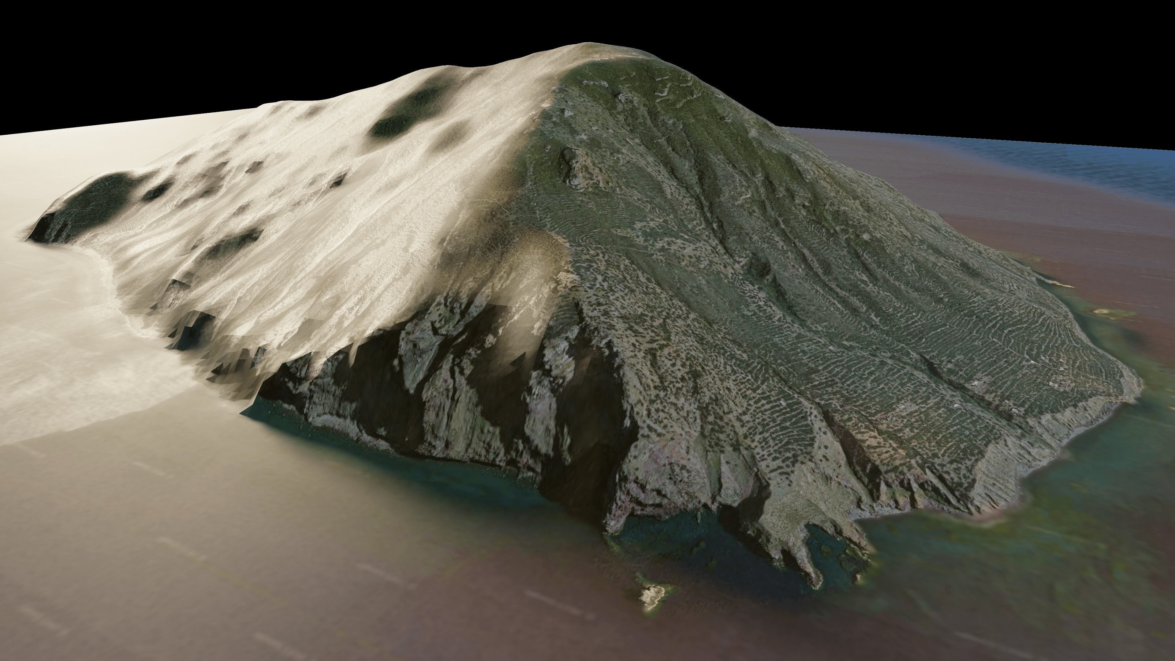 Filicudi Island full 3d model terrain 3D model | CGTrader