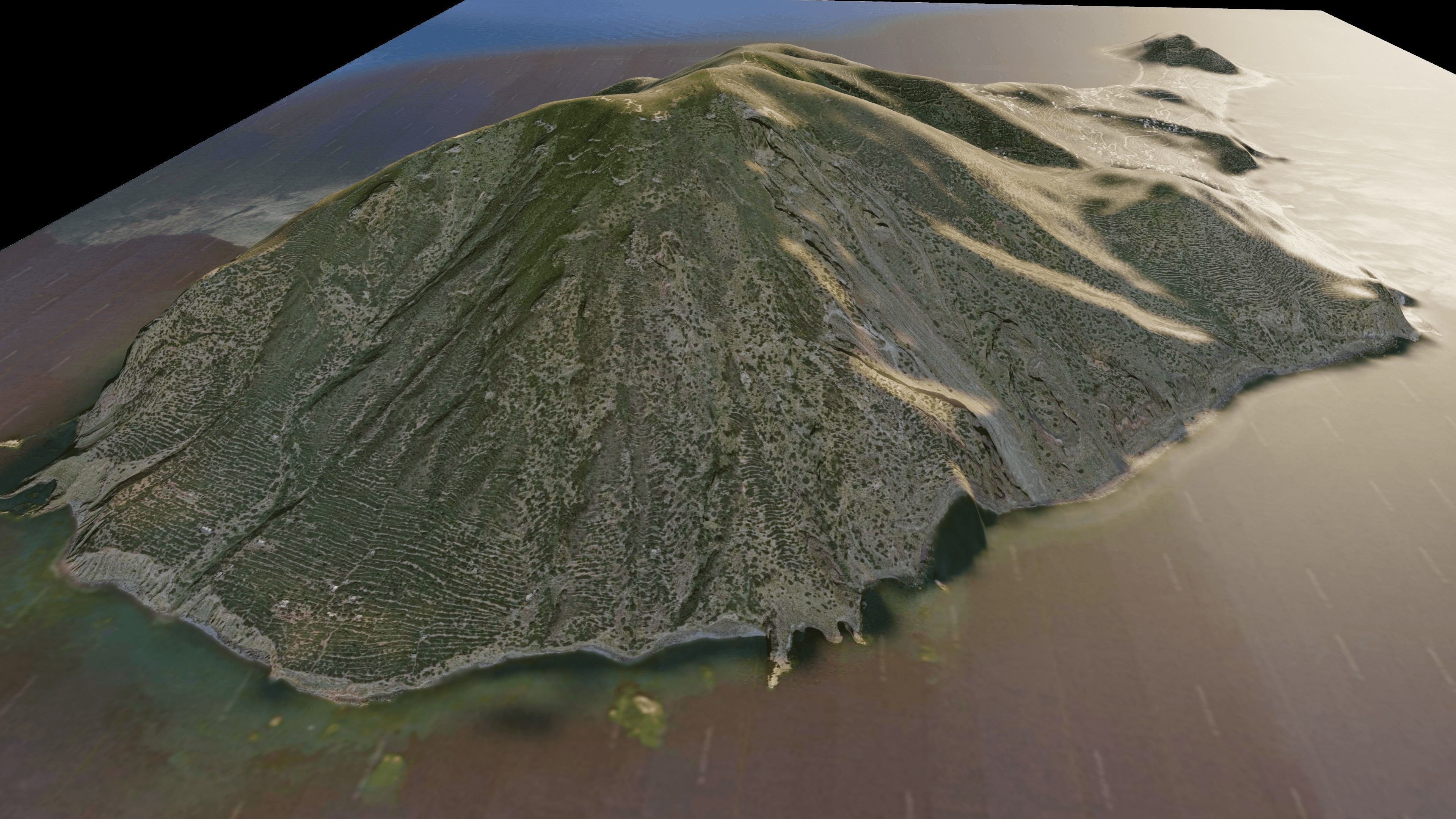 Filicudi Island full 3d model terrain 3D model | CGTrader