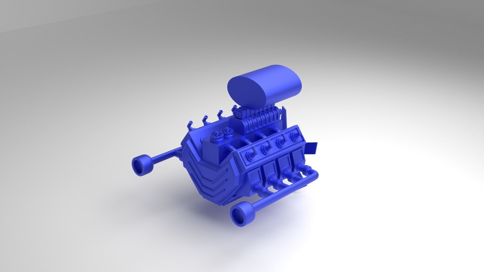 HIGH DETAILS V8 ENGINE 3D model 3D printable | CGTrader