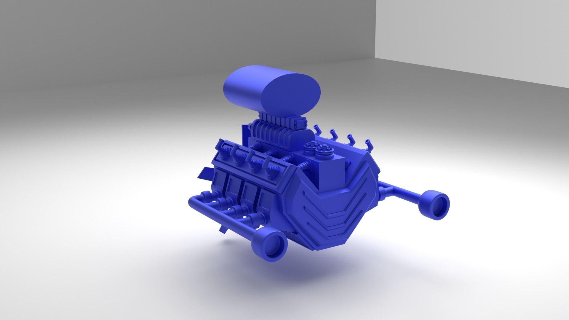 High Details V8 Engine 3d Model 3d Printable Cgtrader