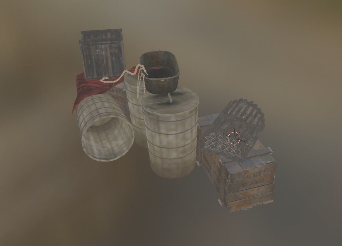 3D model hut cluster VR / AR / low-poly | CGTrader