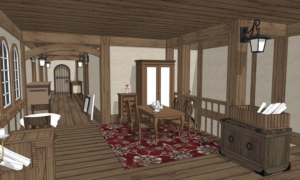 Inside the fantasy medieval house 3D model | CGTrader