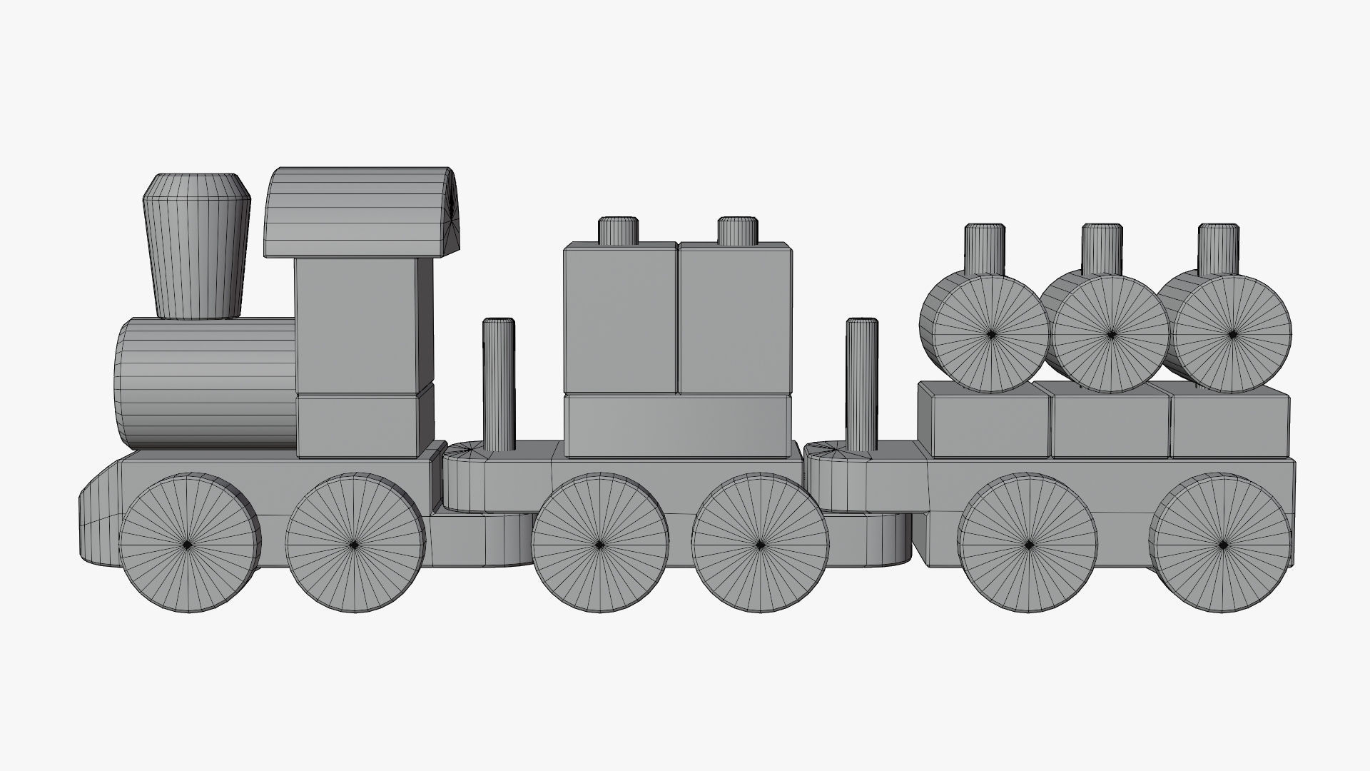 Kids Toys - Train 3D model | CGTrader