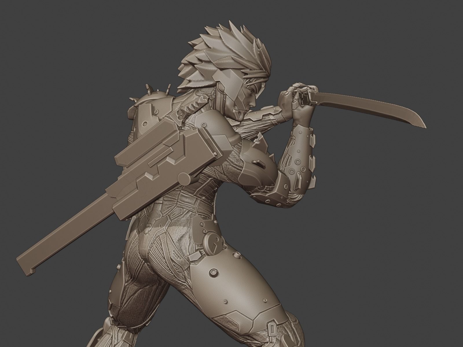 Cyberninja Raiden 3D model 3D printable | CGTrader