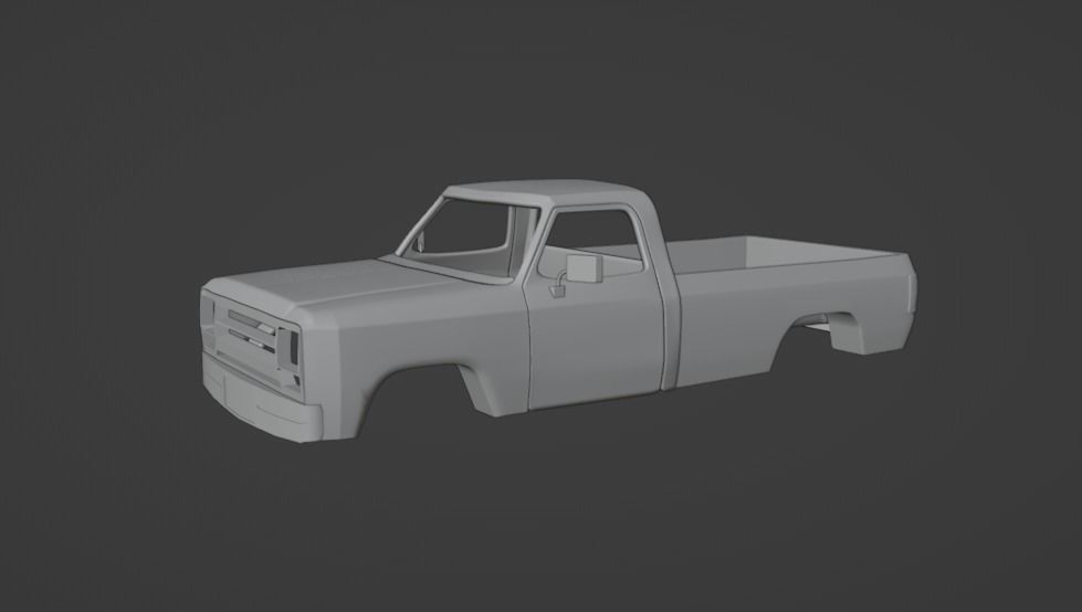 DODGE RAM D250 1990 TRUCK 3D model 3D printable | CGTrader