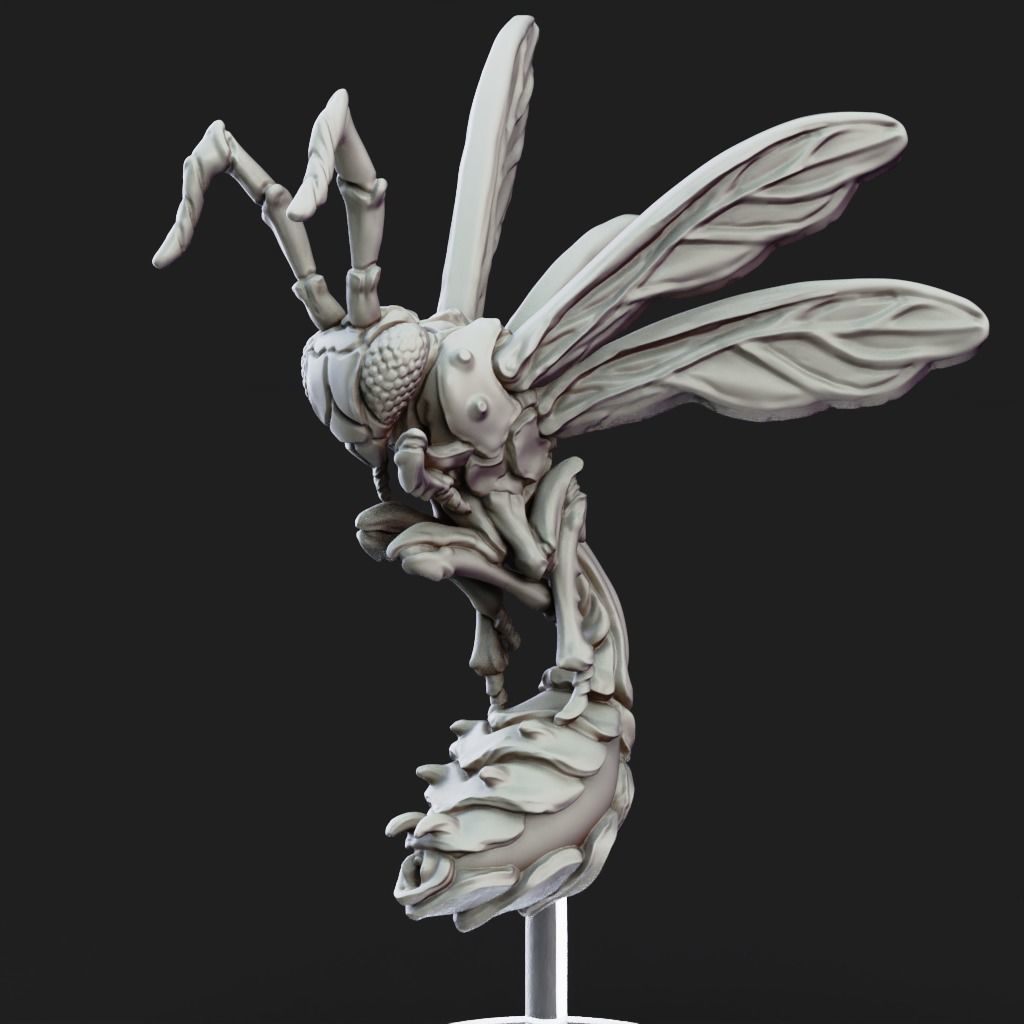 Fire Wasp - 3D Printable TTRPG - PRESUPPORTED - 32mm Scale 3D model 3D ...