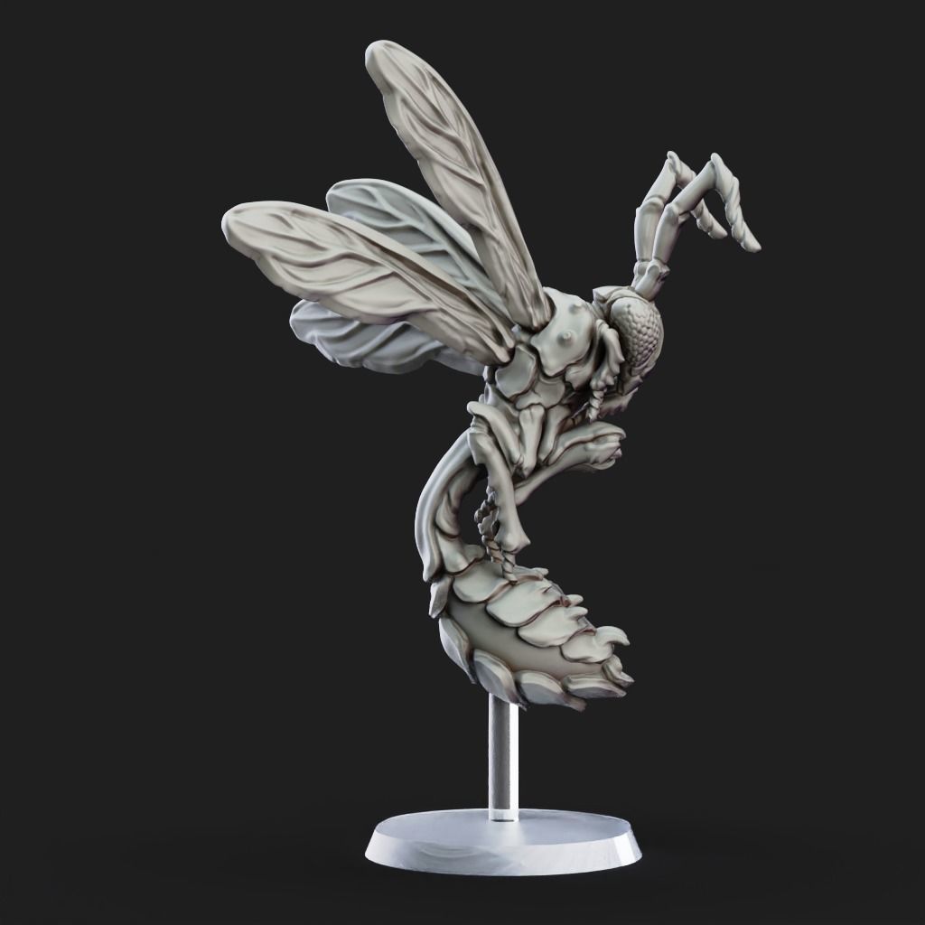 Fire Wasp - 3D Printable TTRPG - PRESUPPORTED - 32mm Scale 3D model 3D ...
