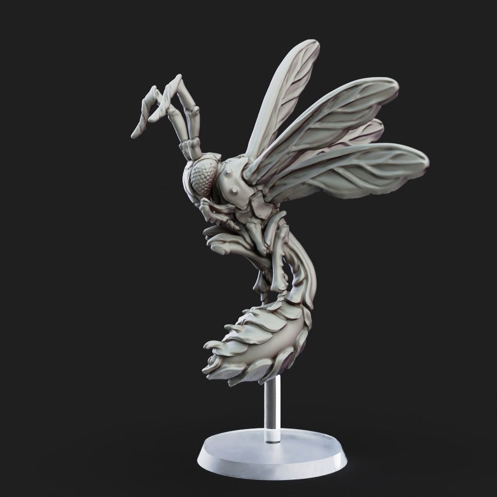 Fire Wasp - 3D Printable TTRPG - PRESUPPORTED - 32mm Scale 3D model 3D ...