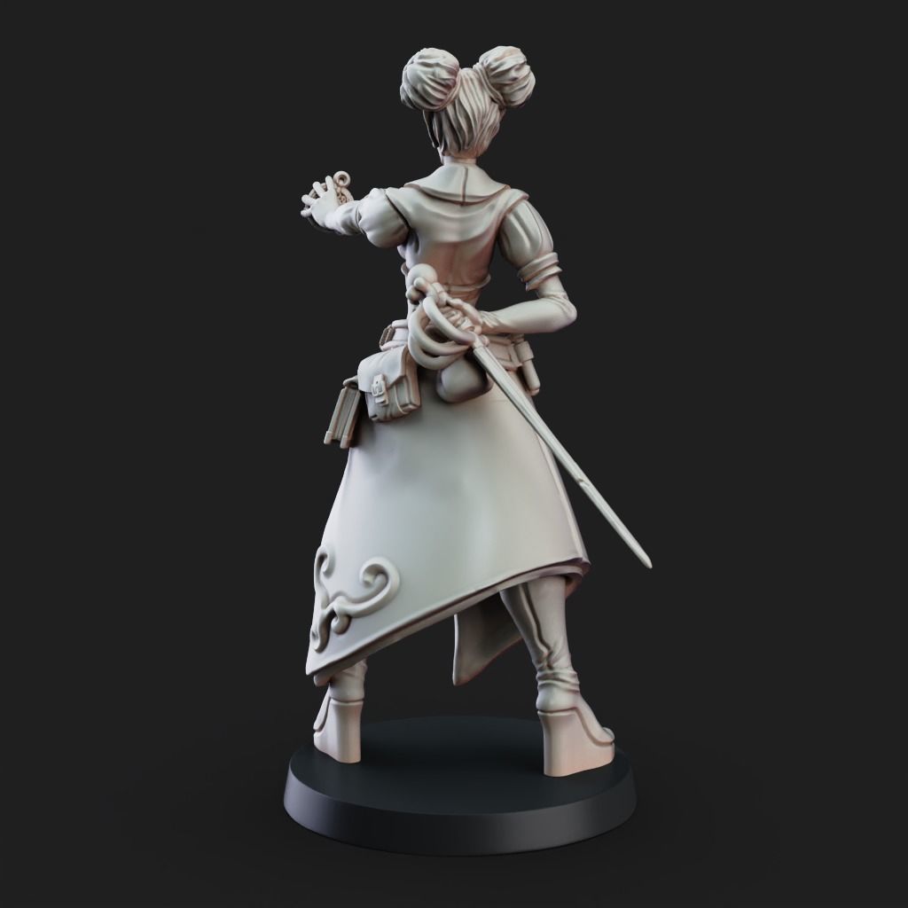 Rose Summoner - 3D Printable TTRPG - PRESUPPORTED - 32mm Scale 3D model ...