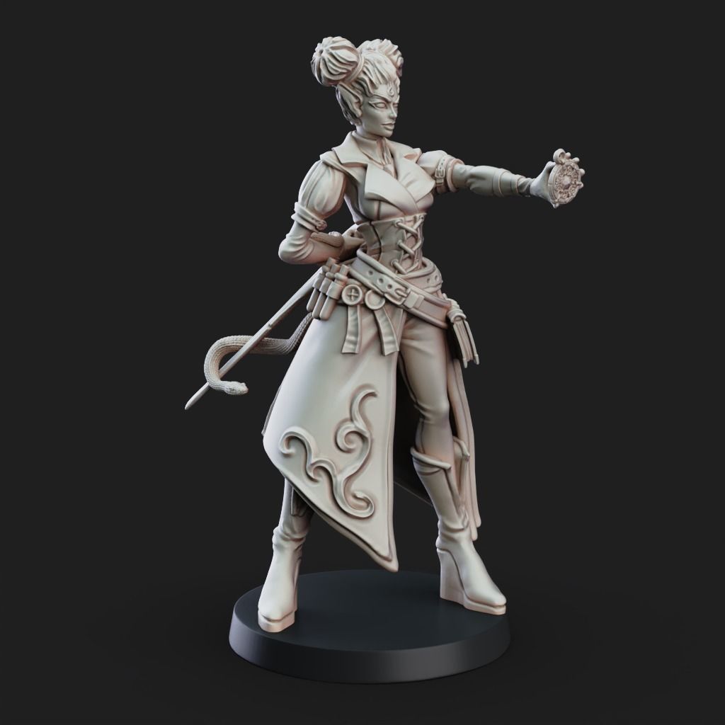 Rose Summoner - 3D Printable TTRPG - PRESUPPORTED - 32mm Scale 3D model ...