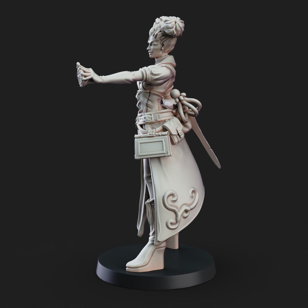Rose Summoner - 3D Printable TTRPG - PRESUPPORTED - 32mm Scale 3D model ...