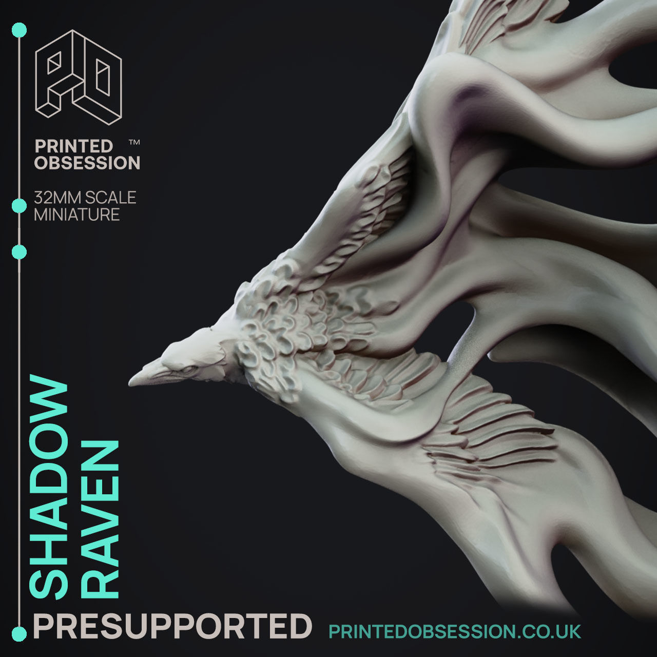 Shadow Raven - 3D Printable TTRPG - PRESUPPORTED - 32mm Scale 3D model ...