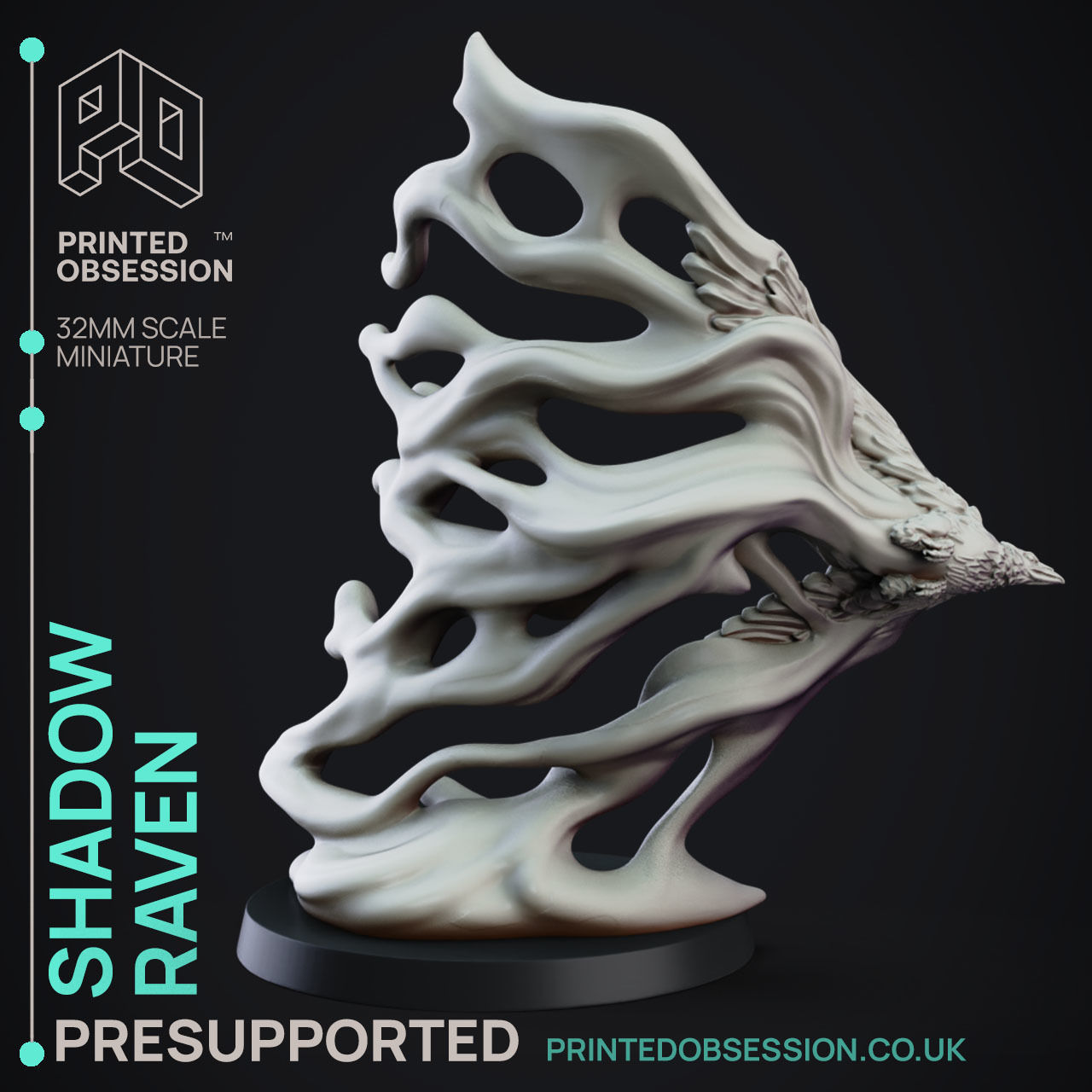 Shadow Raven - 3D Printable TTRPG - PRESUPPORTED - 32mm Scale 3D model ...
