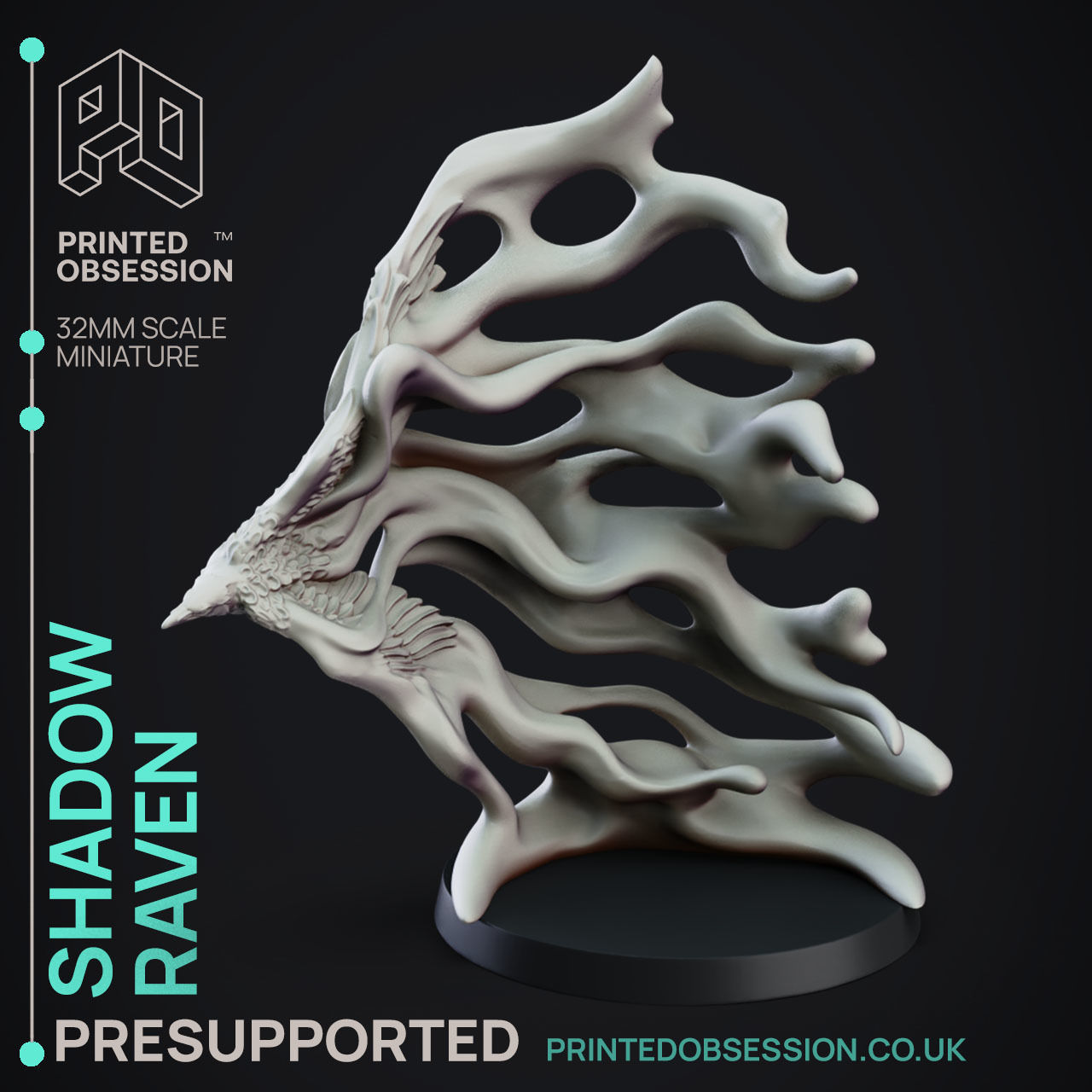 Shadow Raven - 3D Printable TTRPG - PRESUPPORTED - 32mm Scale 3D model ...