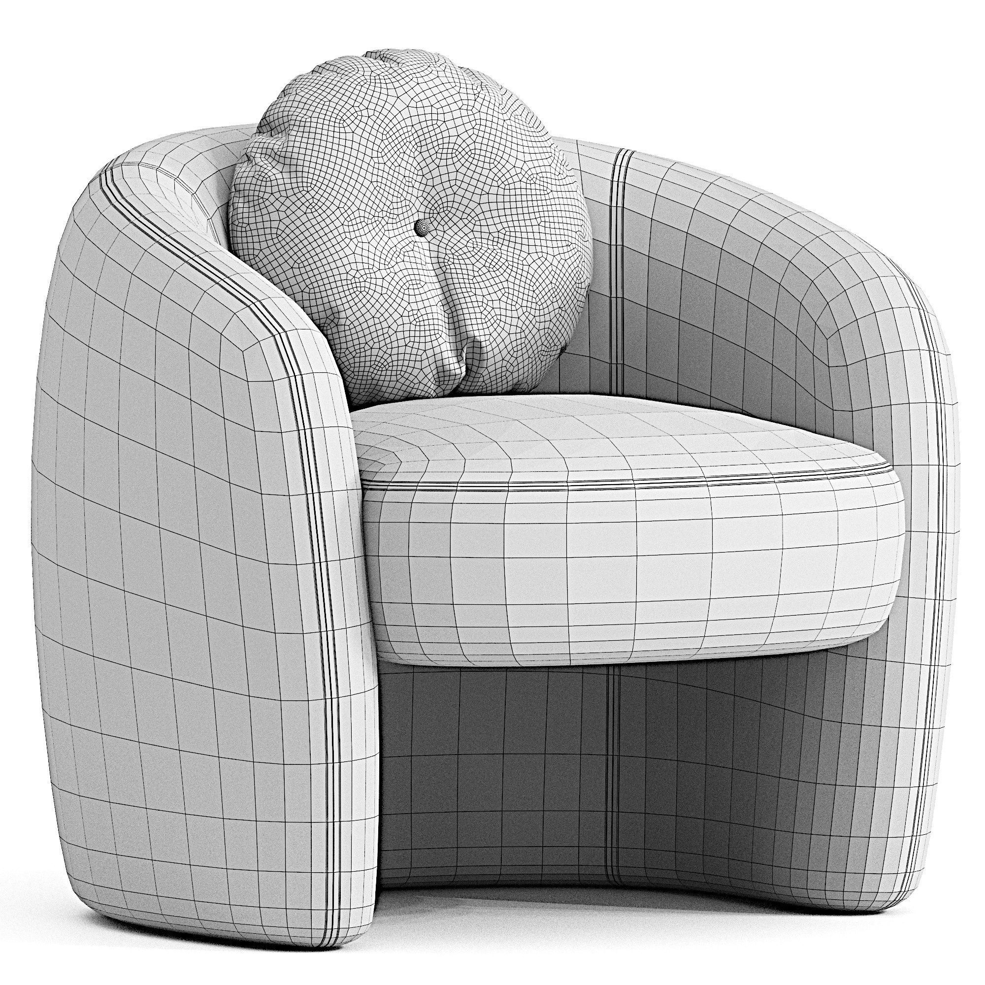 BLYTHE ACCENT CHAIR BY URBIA 3d model 3D model | CGTrader