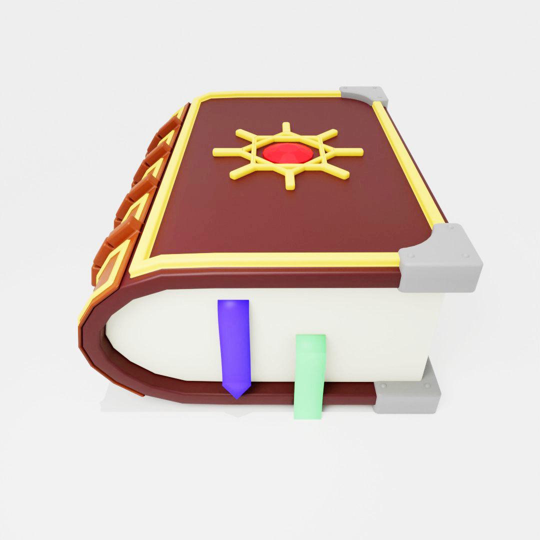 3D model Low poly magic fantasy book VR / AR / low-poly | CGTrader