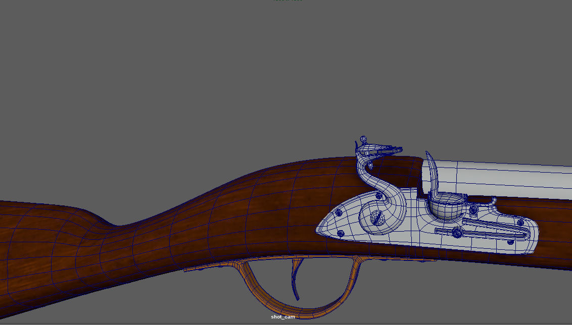 3D model Flintlock Musket Firearm LowPoly 3D Model VR / AR / low-poly | CGTrader