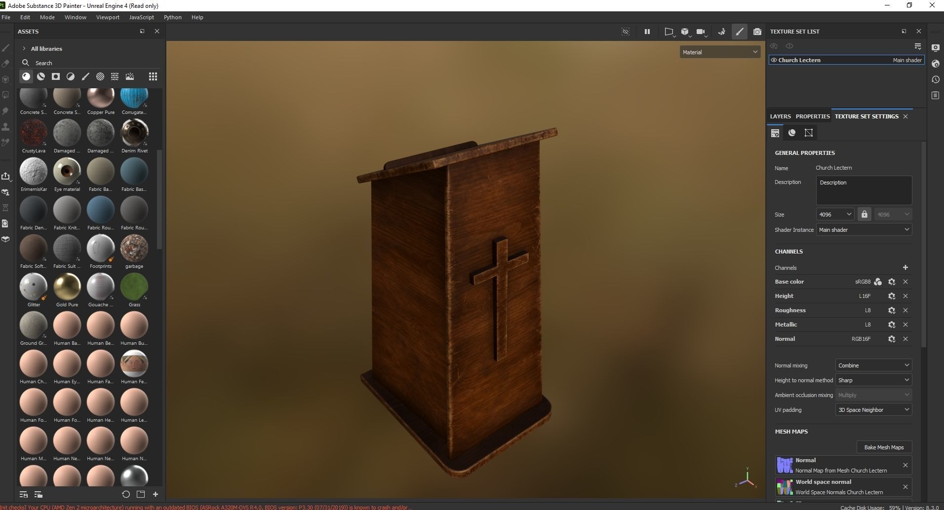 3D model Church Lectern 3D Model VR / AR / low-poly | CGTrader