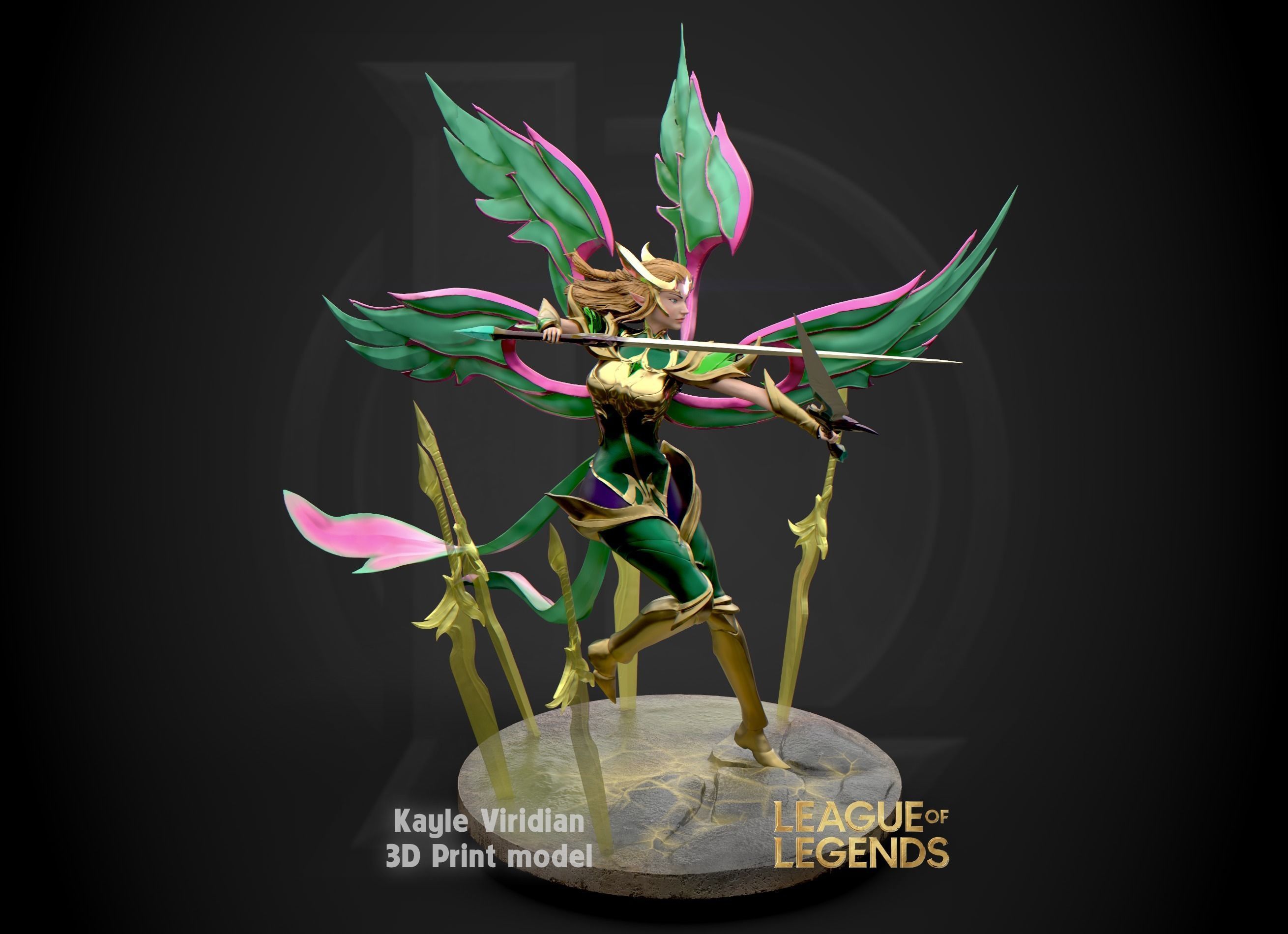 Viridian Kayle - 3D Print model - Fanart 3D model 3D printable | CGTrader