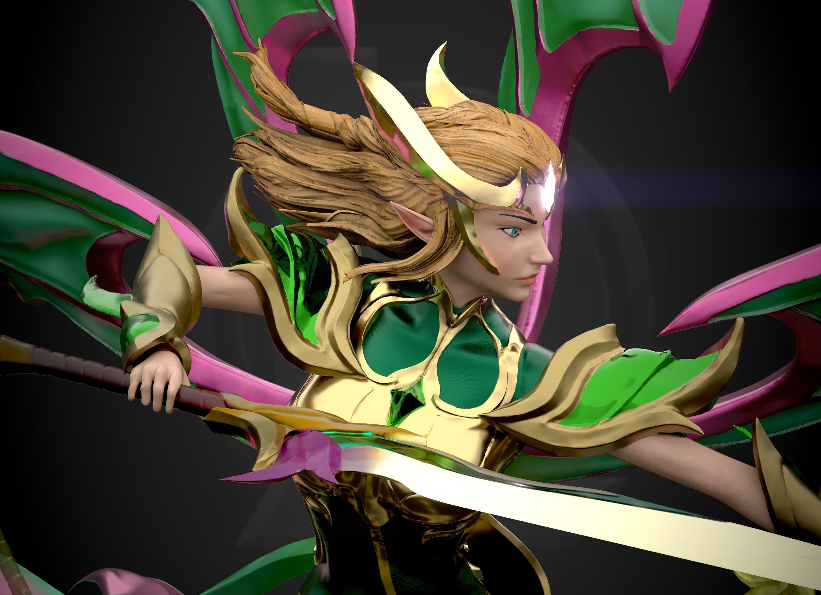 Viridian Kayle - 3D Print model - Fanart 3D model 3D printable | CGTrader