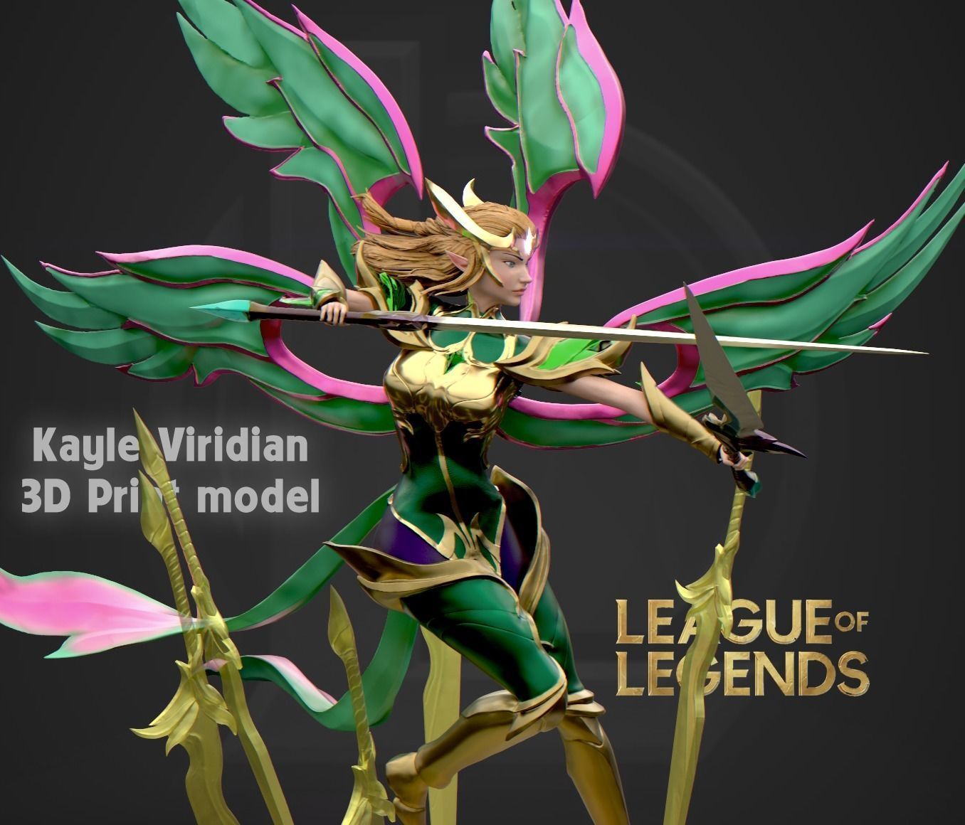 Viridian Kayle - 3D Print model - Fanart 3D model 3D printable | CGTrader