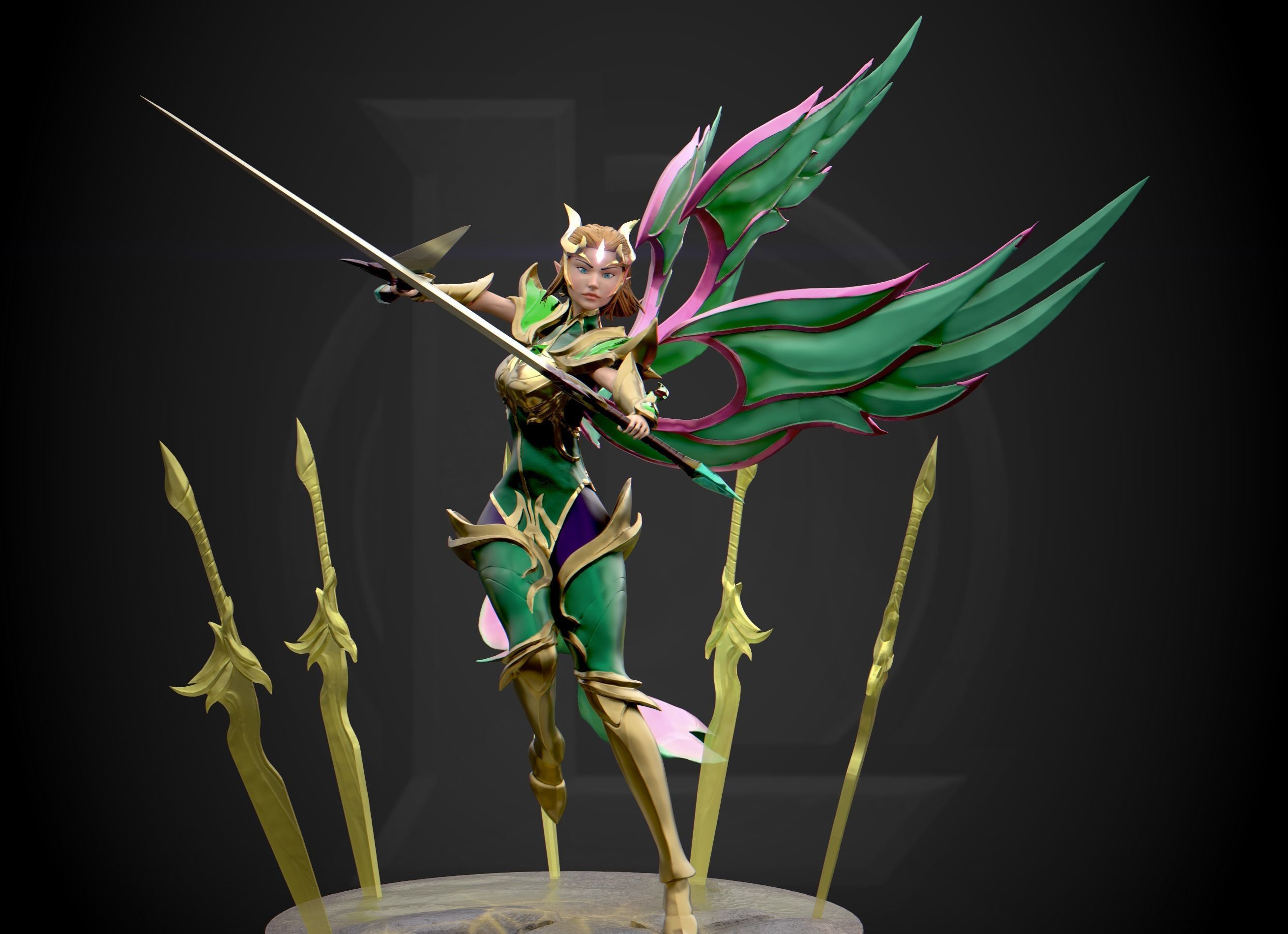 Viridian Kayle - 3D Print model - Fanart 3D model 3D printable | CGTrader