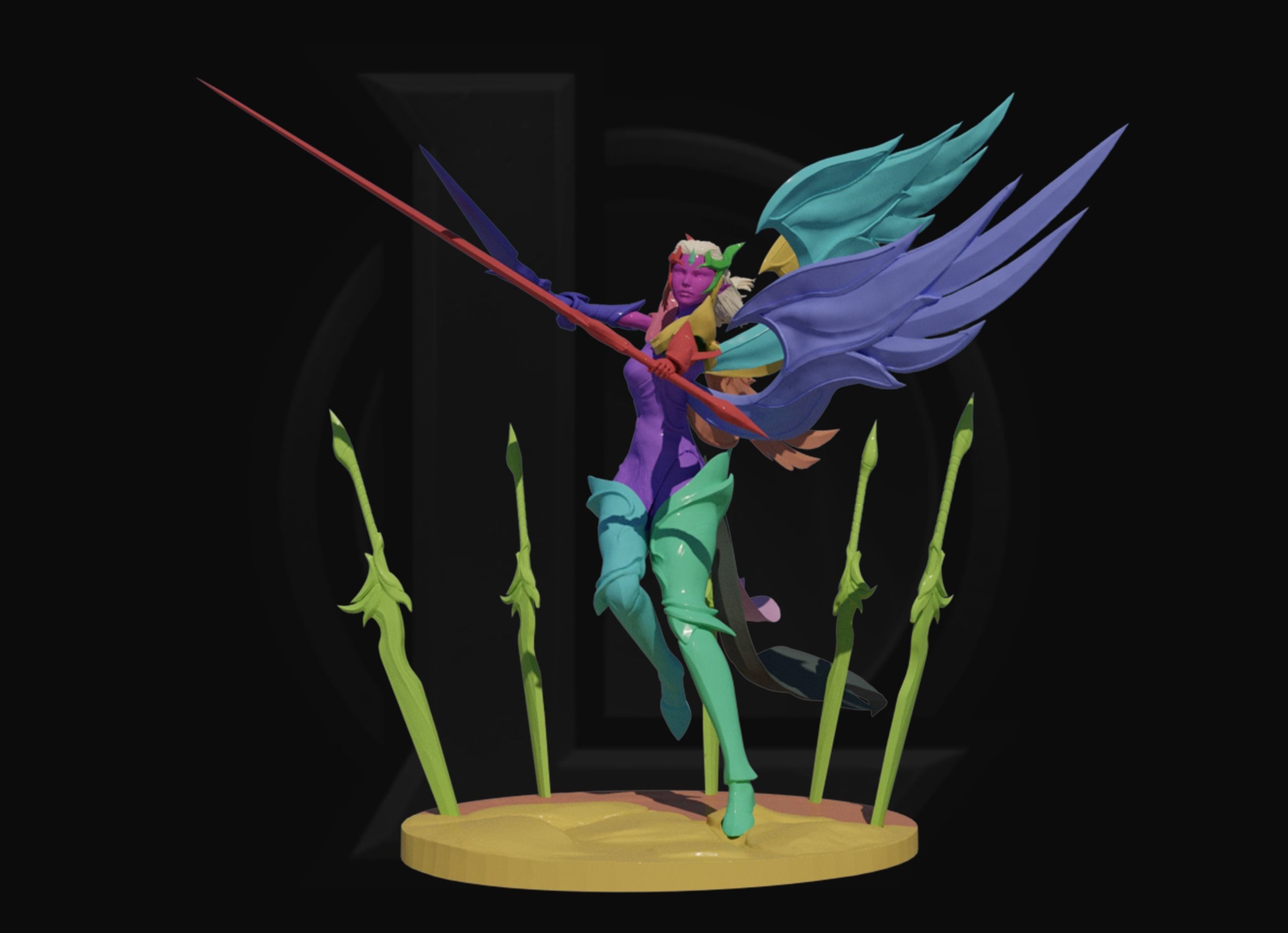 Viridian Kayle - 3D Print model - Fanart 3D model 3D printable | CGTrader
