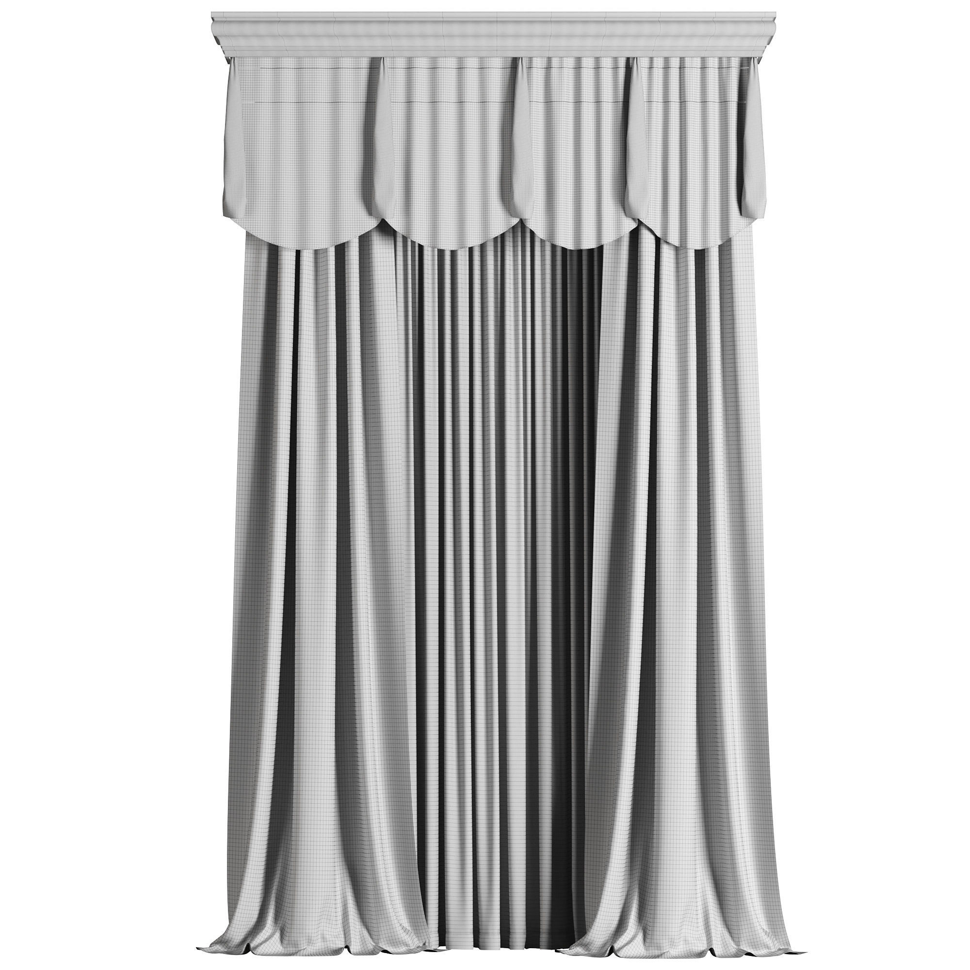 Curtain 023 3D model | CGTrader