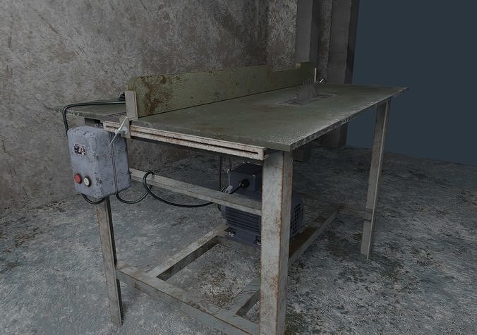 3D model Sawblade and Grinding woodworking machine VR / AR / low-poly ...