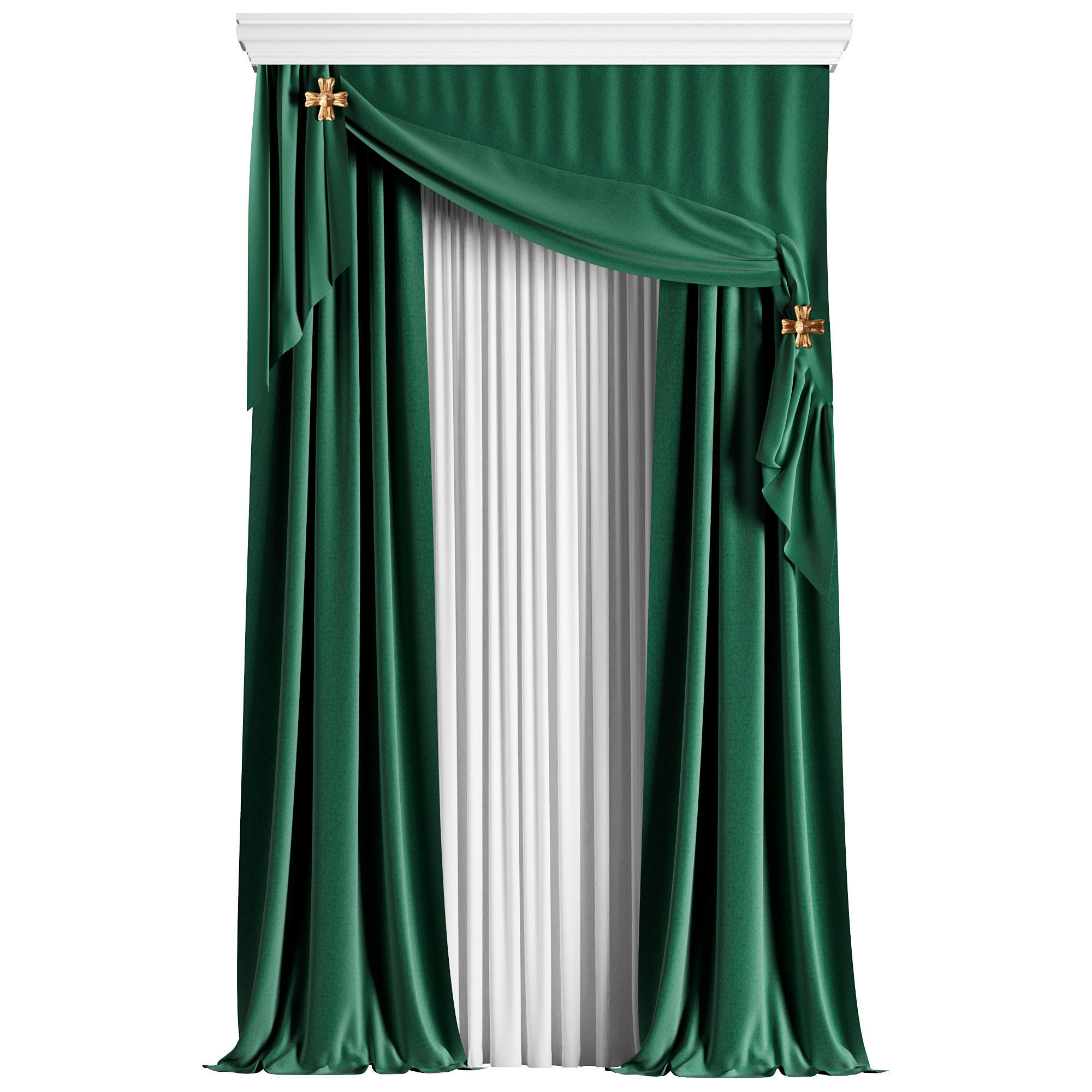 Curtain 024 3D model | CGTrader