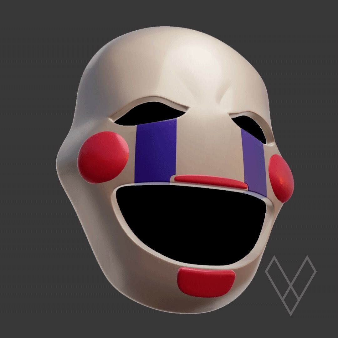 Puppet FNAF Mask 3D model 3D printable | CGTrader