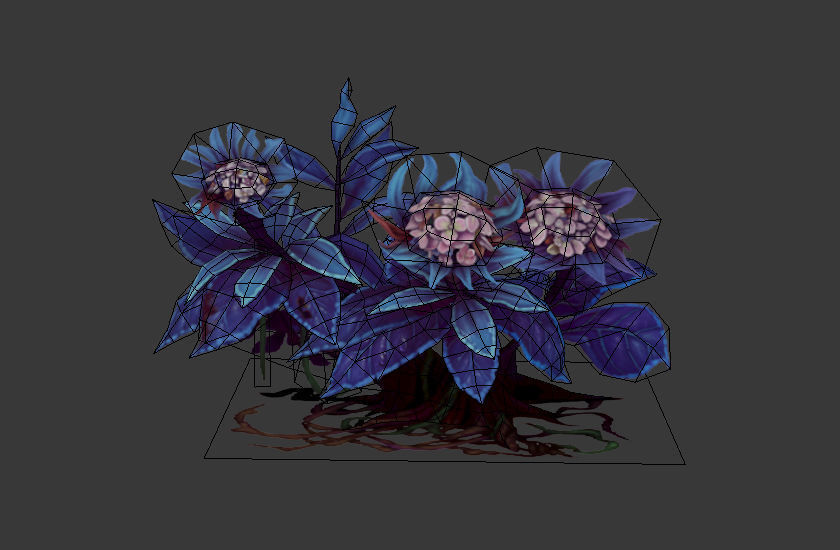 3D model Purple flowers VR / AR / low-poly | CGTrader