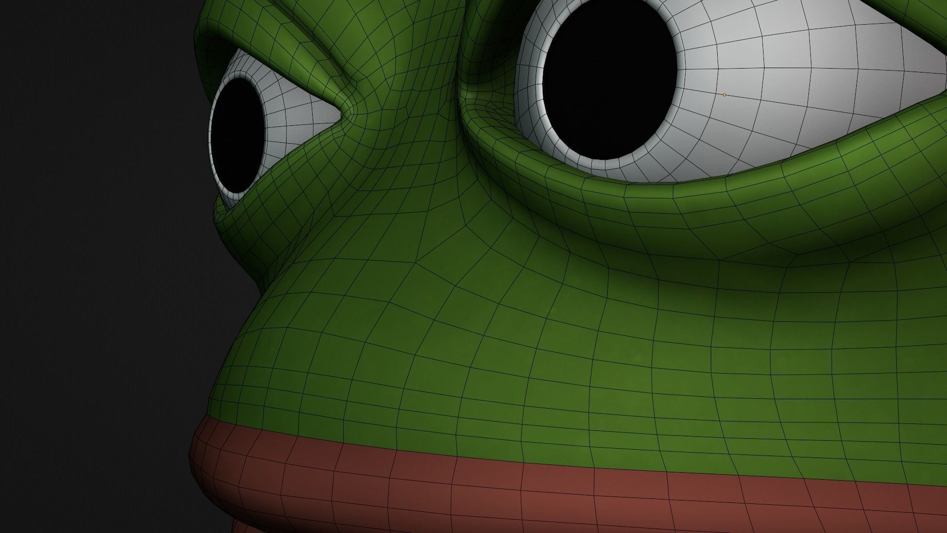 3D model Pepe the Frog - Shocked Pepe Expression VR / AR / low-poly ...