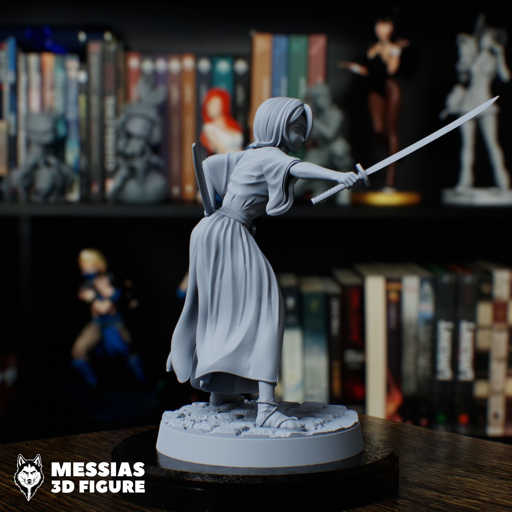 Rukia Bleach 3d Model 3d Printable Cgtrader