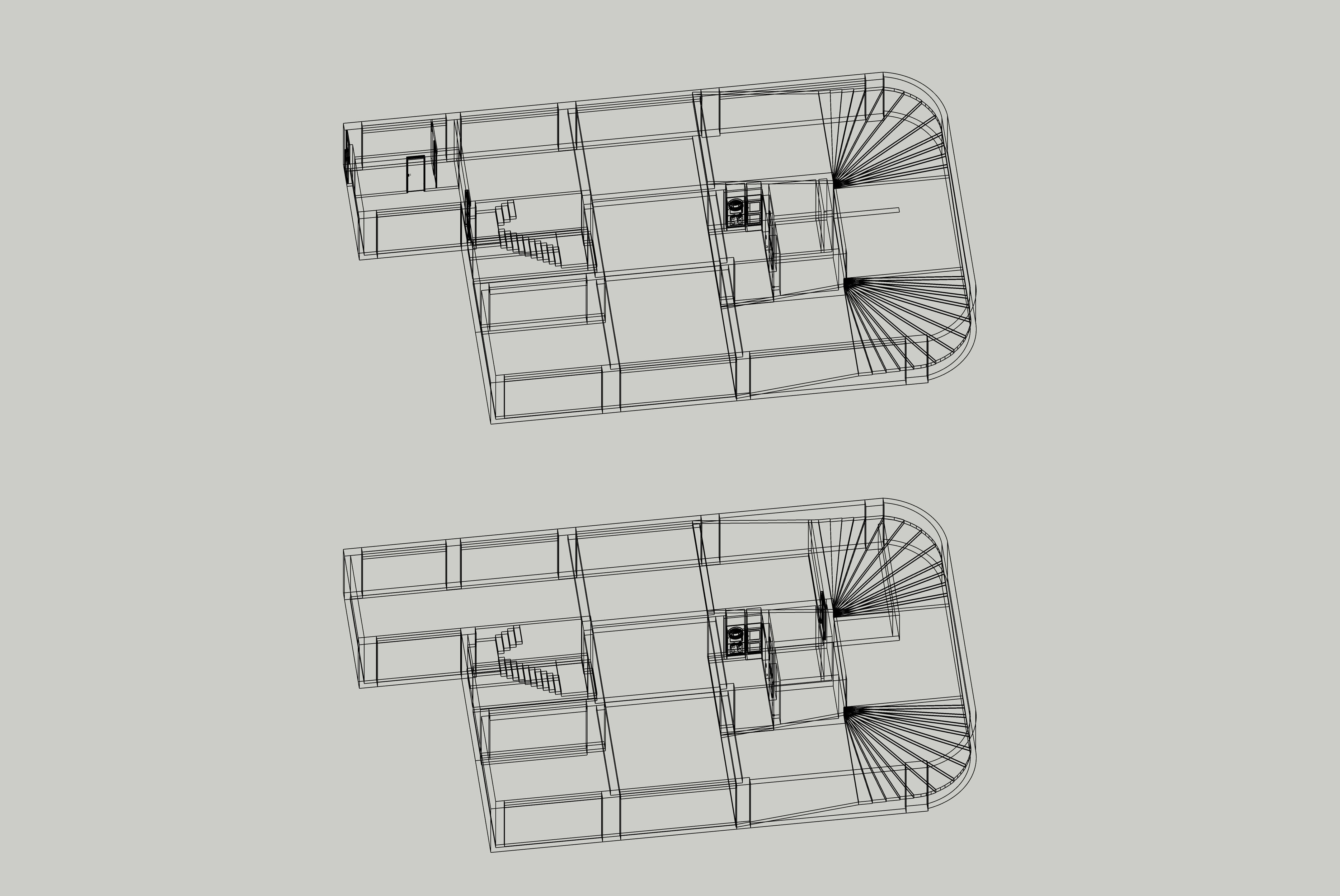 Basement Car parking axonometric interior of a building 3D model | CGTrader