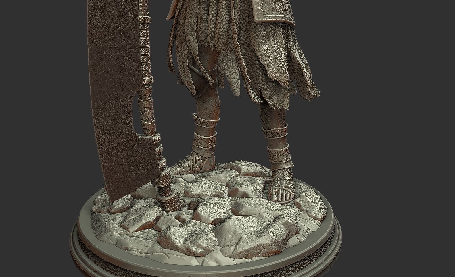 Yhorm The Giant statue files for 3D printing 3D model 3D printable ...