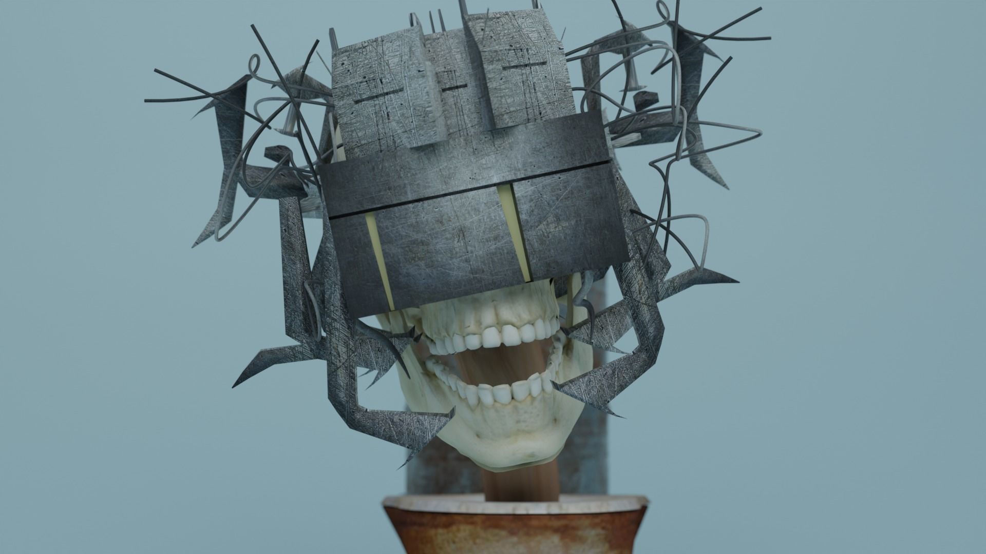 Skibidi toilet Skeleton Toilet 3D model rigged | CGTrader