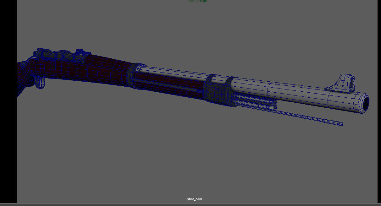 3D model Mauser Gewehr 98 Bolt Action Rifle LowPoly Firearm 3D Model VR ...