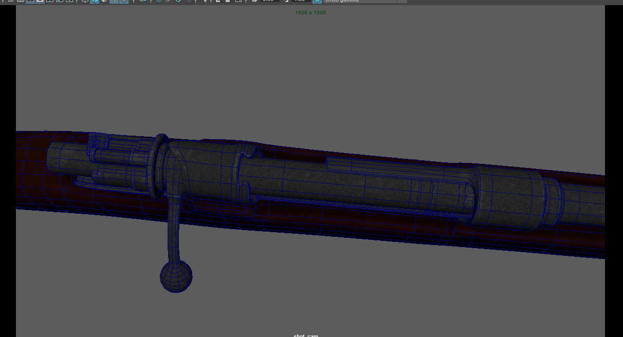 3D model Mauser Gewehr 98 Bolt Action Rifle LowPoly Firearm 3D Model VR ...